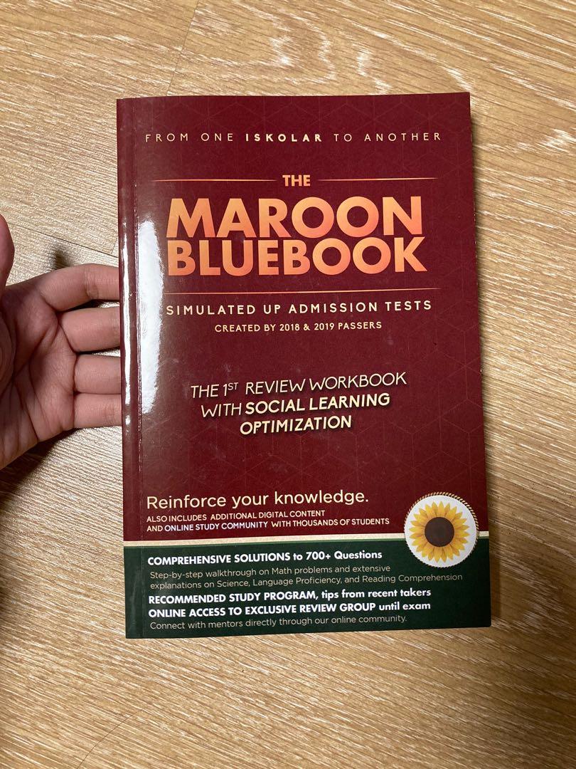 UPCAT CET The Maroon Bluebook Reviewer Brand new College Entrance Exam ...