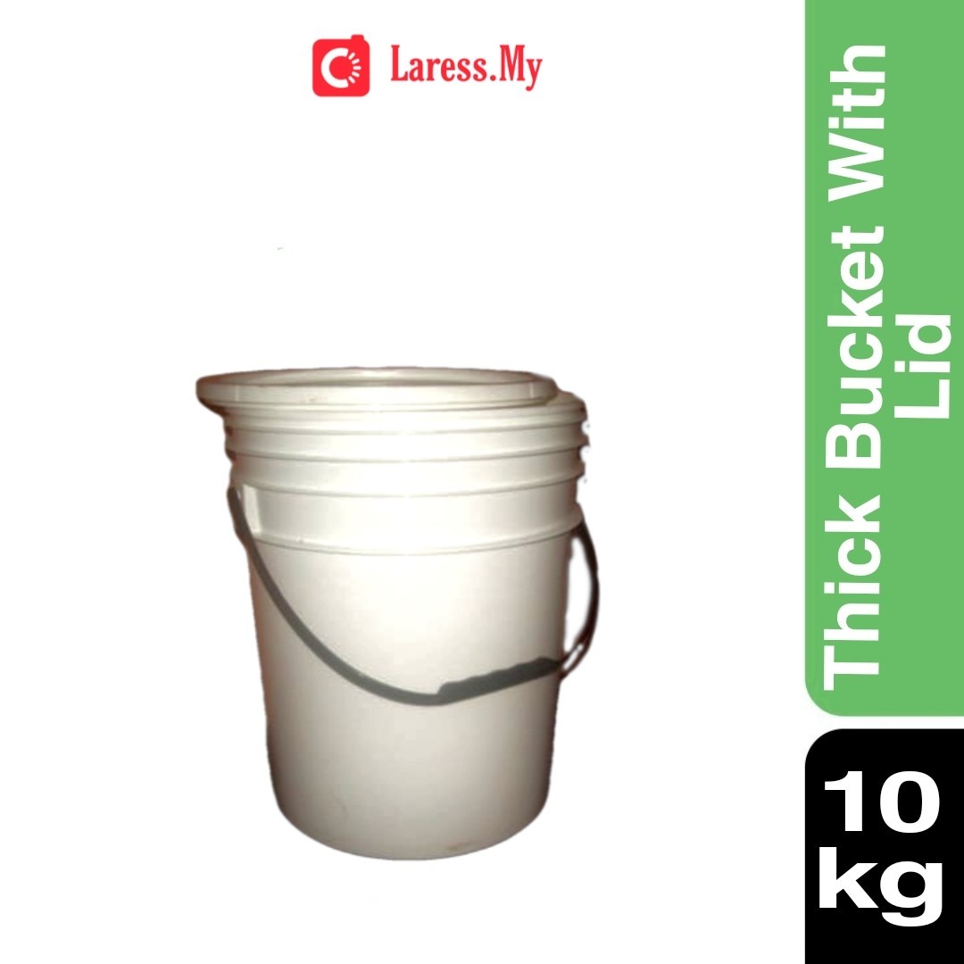 USED 10KG THICK BUCKET WHITE BALDI TEBAL PUTIH TERPAKAI WATER GALLON ...