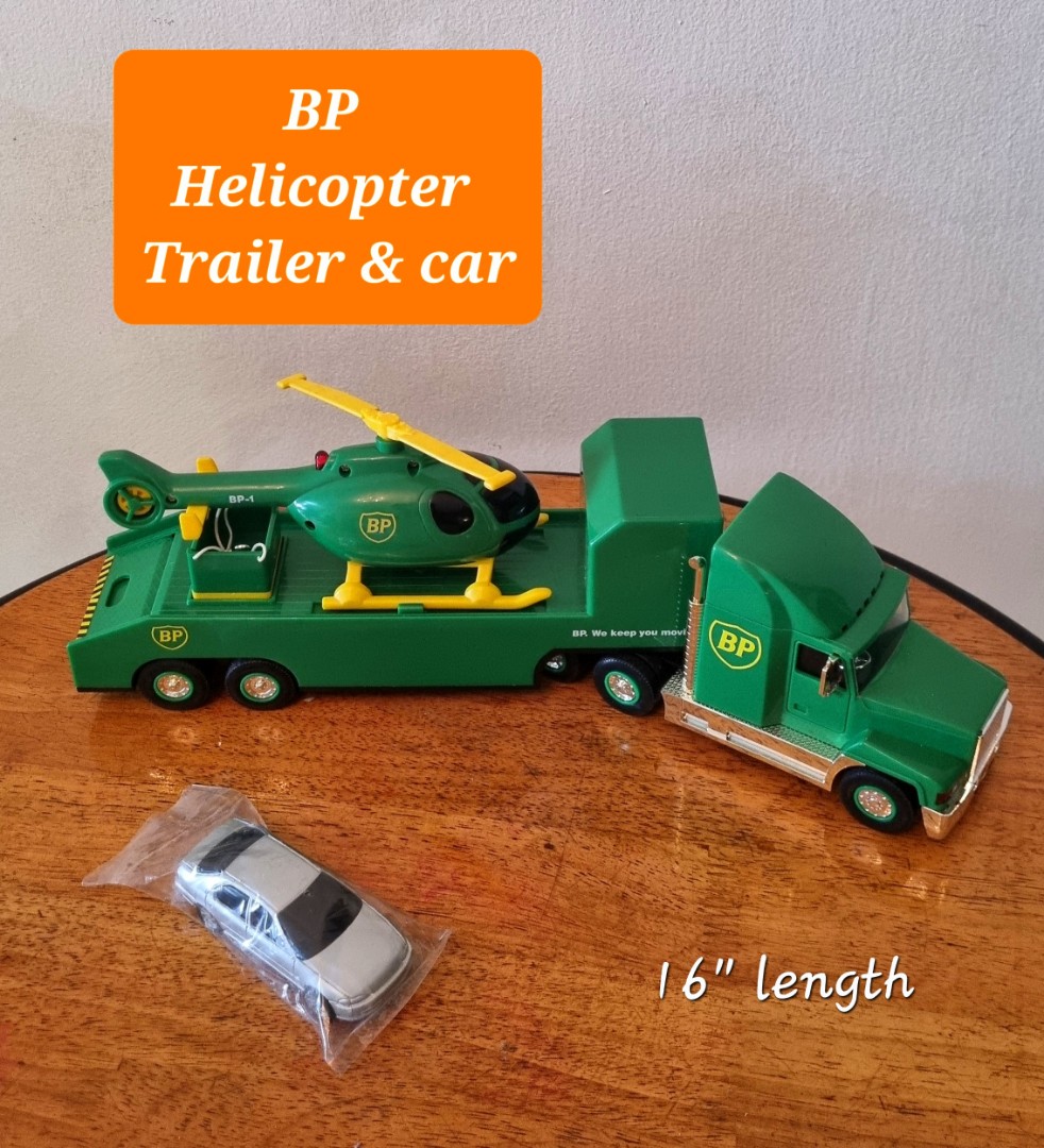 Vintage BP Trailer with Chopper & car. Unused and still in original box ...
