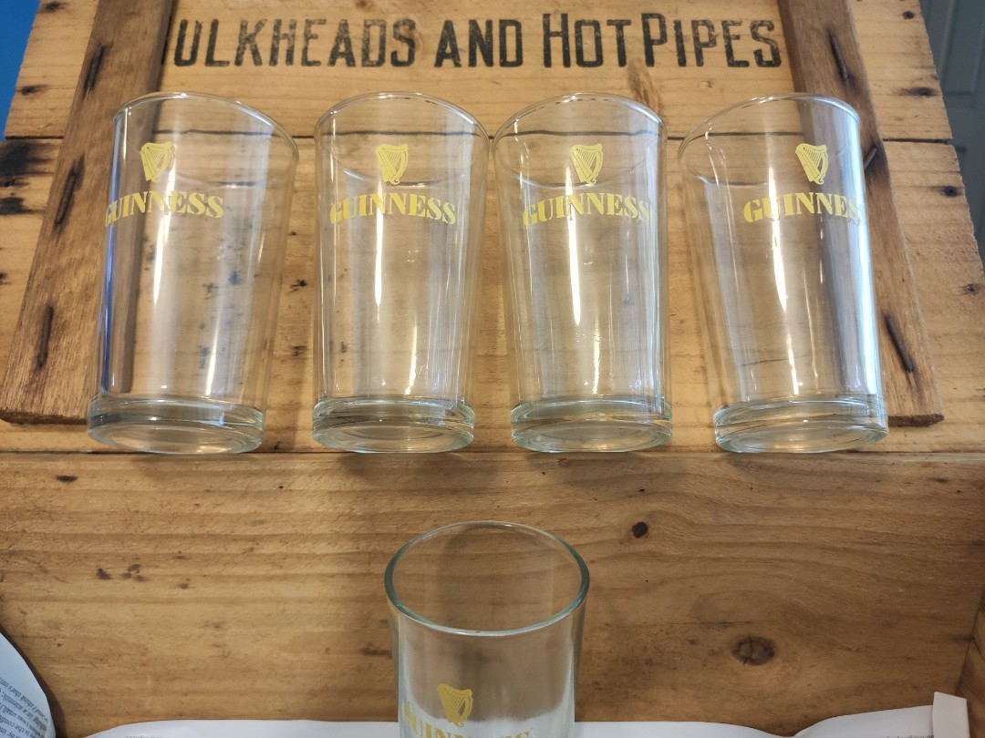 Vintage Guinness Glass, Hobbies & Toys, Memorabilia & Collectibles ...