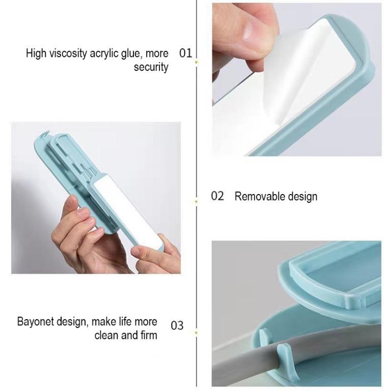 Wall Mounted Socket Extension Holder Plug Socket Hook Sticker Self ...
