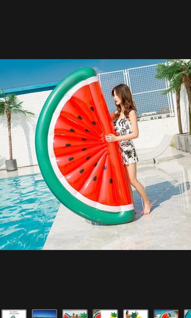 Watermelon pool float, Sports Equipment, Sports & Games, Water Sports ...