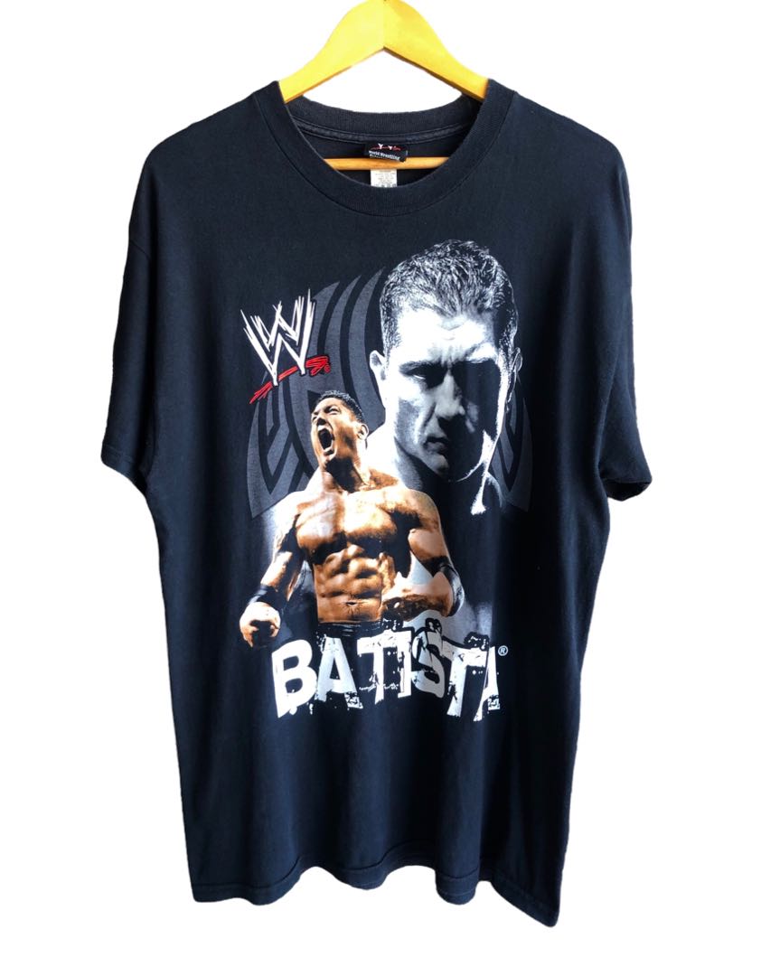 Wwe Batista, Men's Fashion, Tops & Sets, Tshirts & Polo Shirts on Carousell