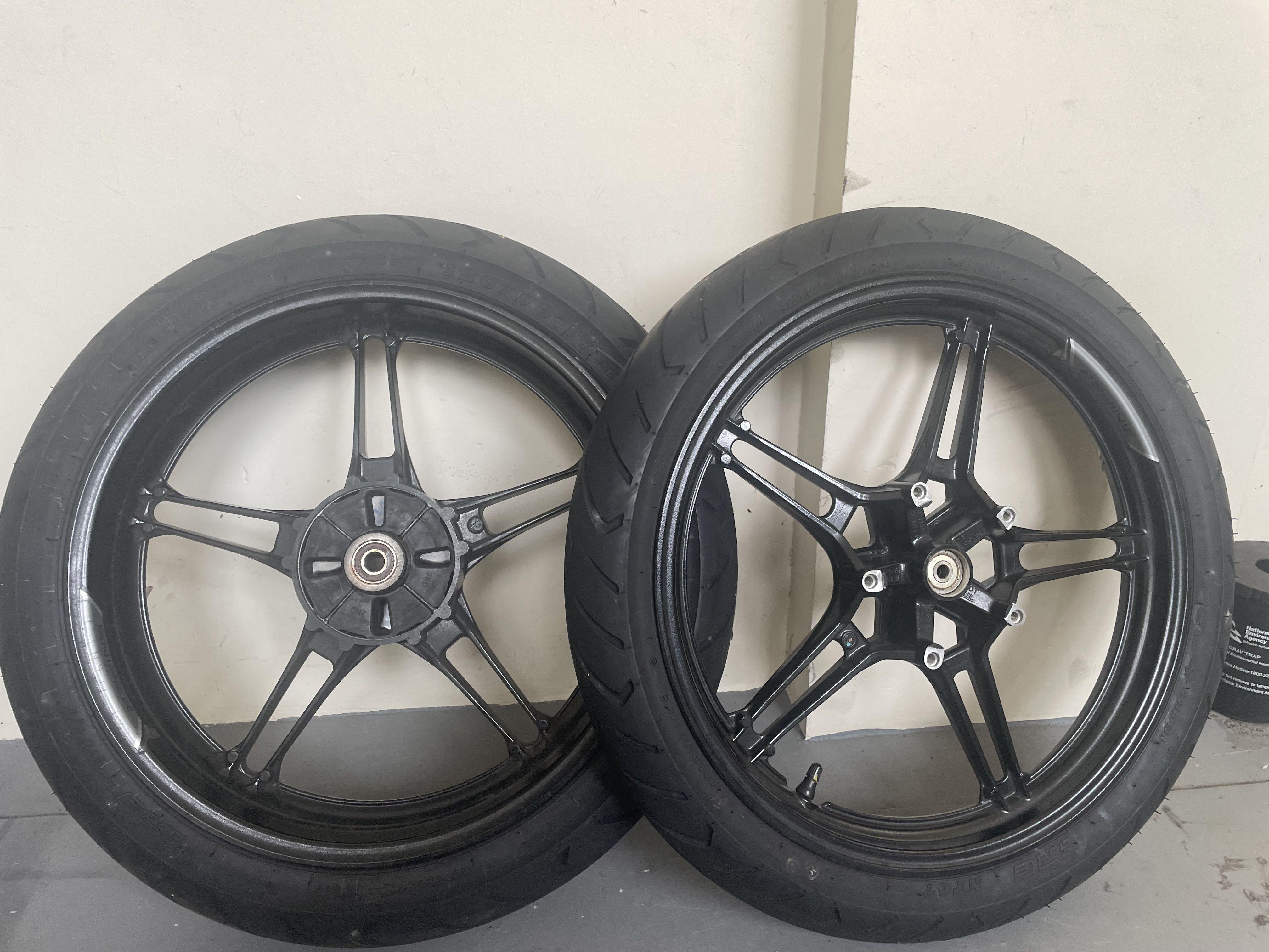 Yamaha Sniper V3 Rim set, Motorcycles, Motorcycle Accessories on Carousell