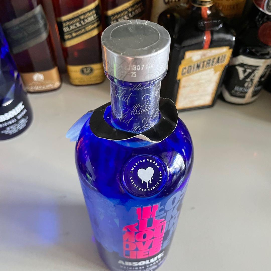 1L Absolut Vodka Drop Of Love Pink not Green Rare pride limited edition ...