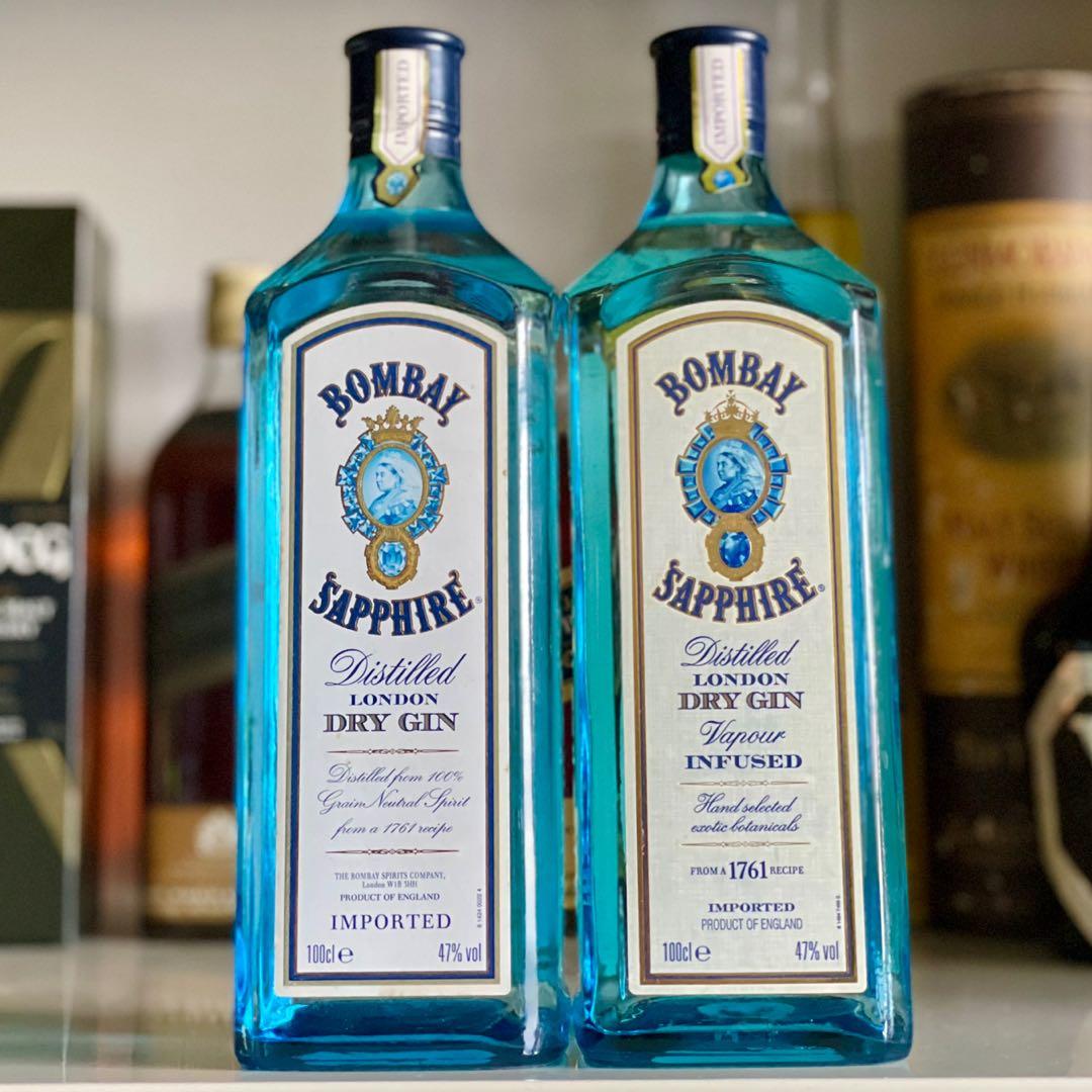1L Bombay Sapphire Gin London Dry 47% ABV 1000ml, Food & Drinks ...