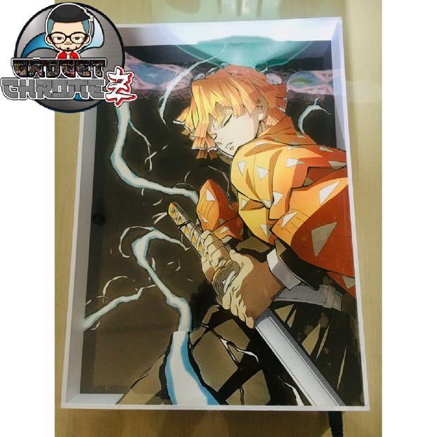 3D LED Sintra Board Mural Wall Frame | Demon Slayer | ZENITSU ...
