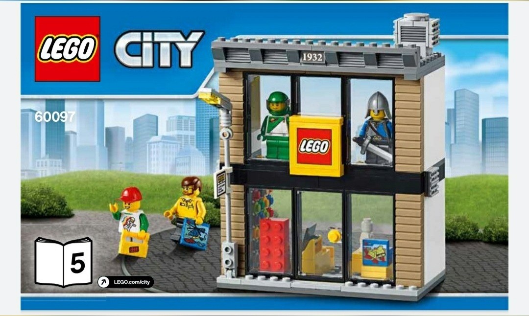 全新 未開袋 未砌 Lego city 60097 lego shop lego store 商店 + 4人仔 minifigures ,有 ...