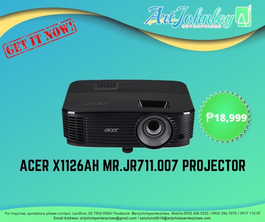 ACER X1126AH PROJECTOR, TV & Home Appliances, TV & Entertainment ...
