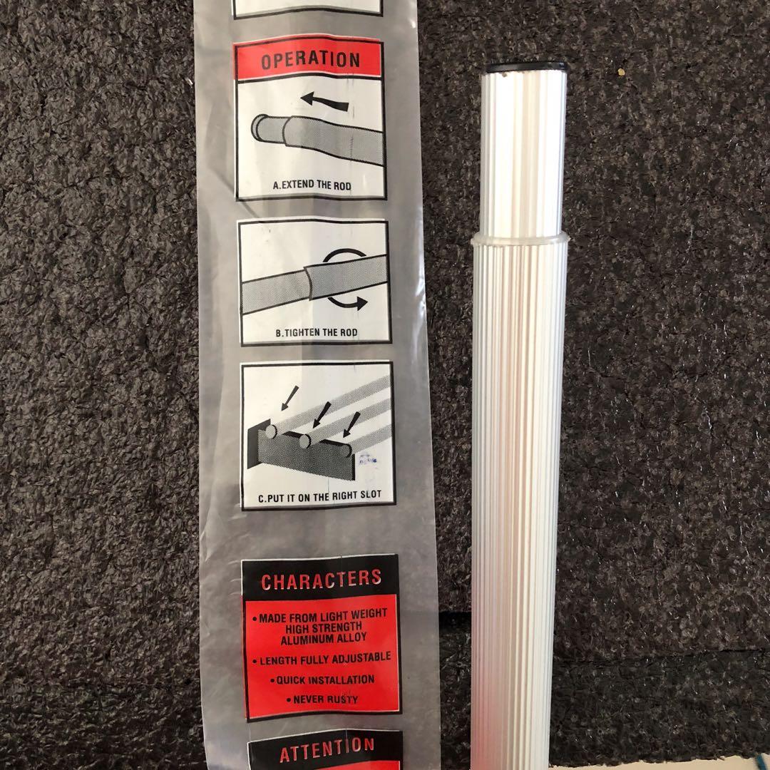 Aluminium laundry pole Aluminum extendable bamboo laundry rod ...