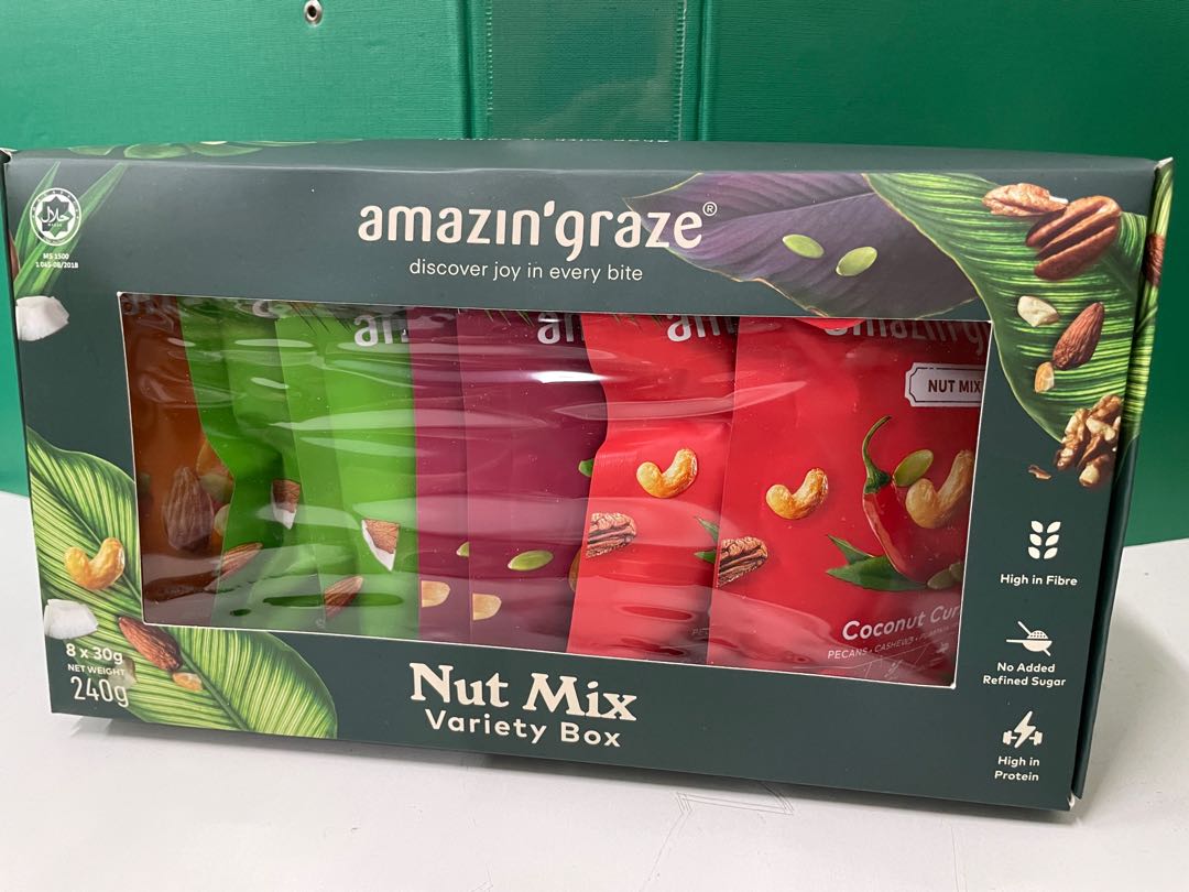 Amazin Graze Nut Mix, Food & Drinks, Packaged & Instant Food on Carousell