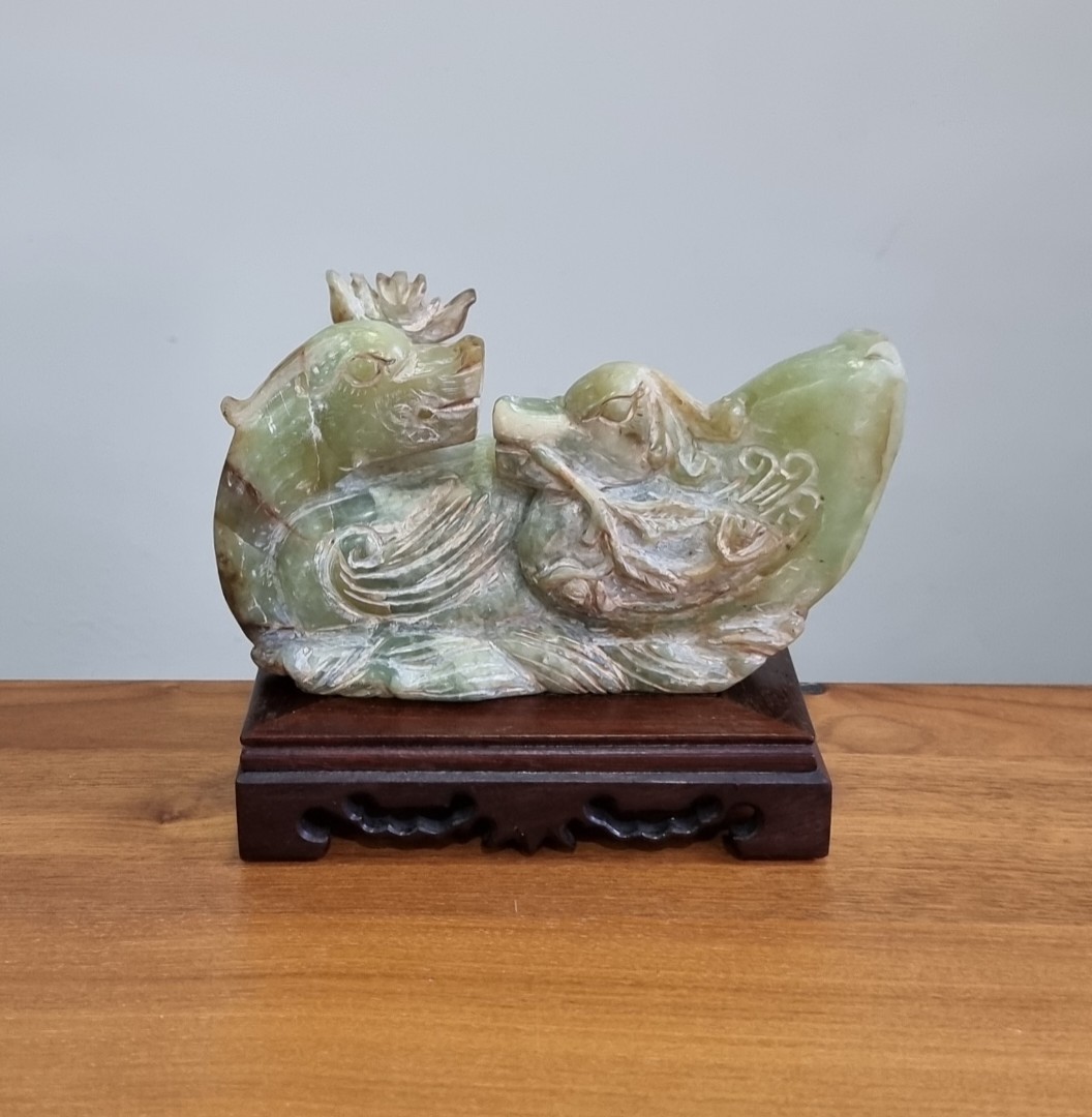 Antique Old Jade Duck, Hobbies & Toys, Memorabilia & Collectibles ...