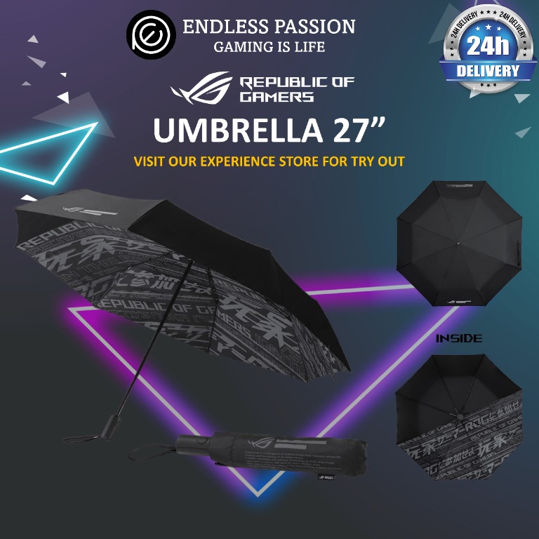 Asus ROG UMBRELLA, Hobbies & Toys, Travel, Umbrellas on Carousell