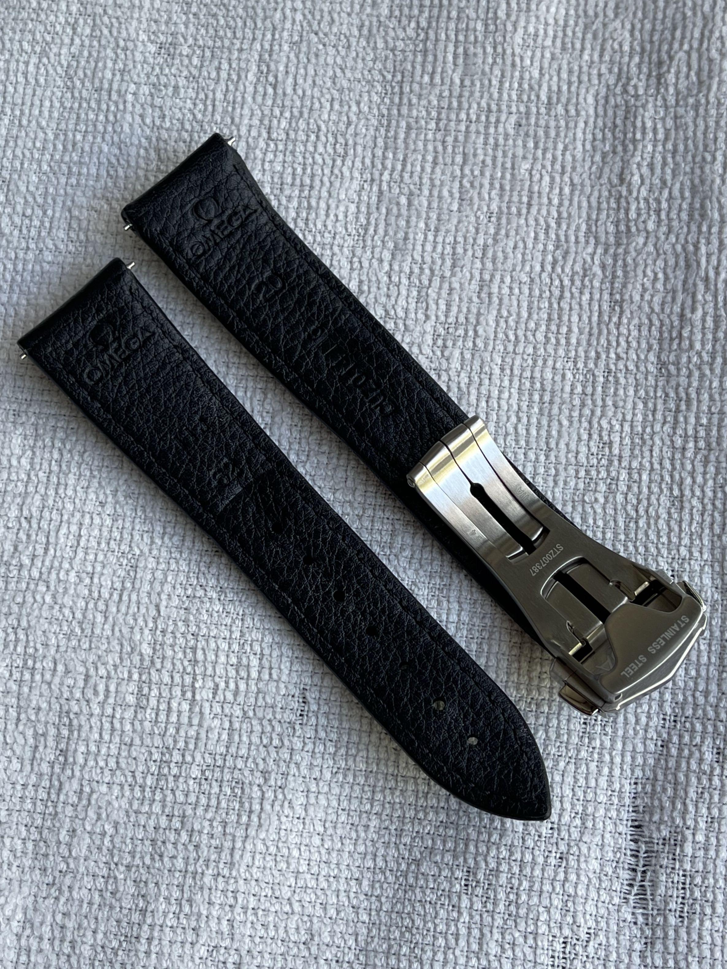 [AUTHENTIC] Omega Strap + Deployant Buckle 20mm for Speedmaster ...
