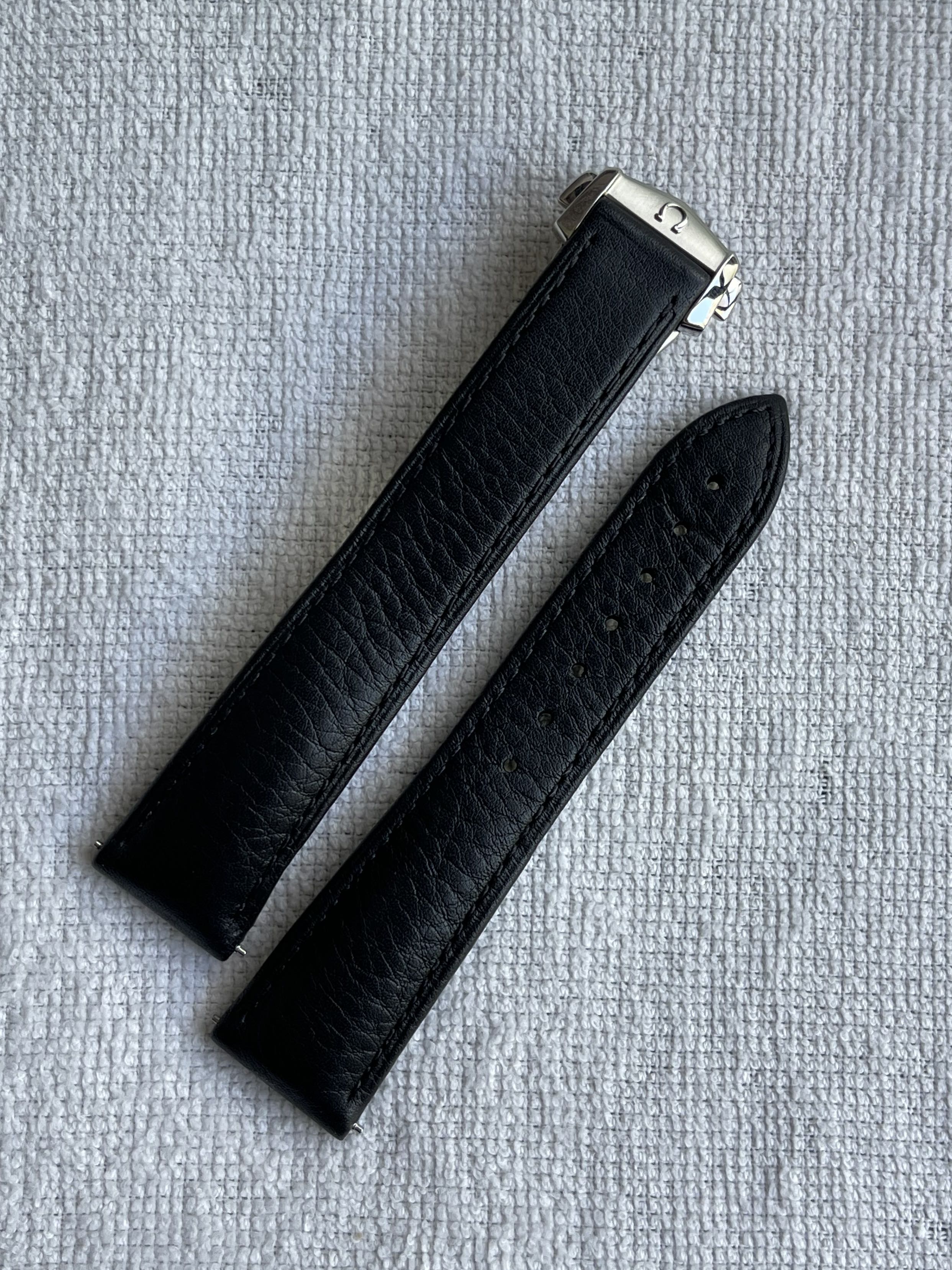 [AUTHENTIC] Omega Strap + Deployant Buckle 20mm for Speedmaster ...