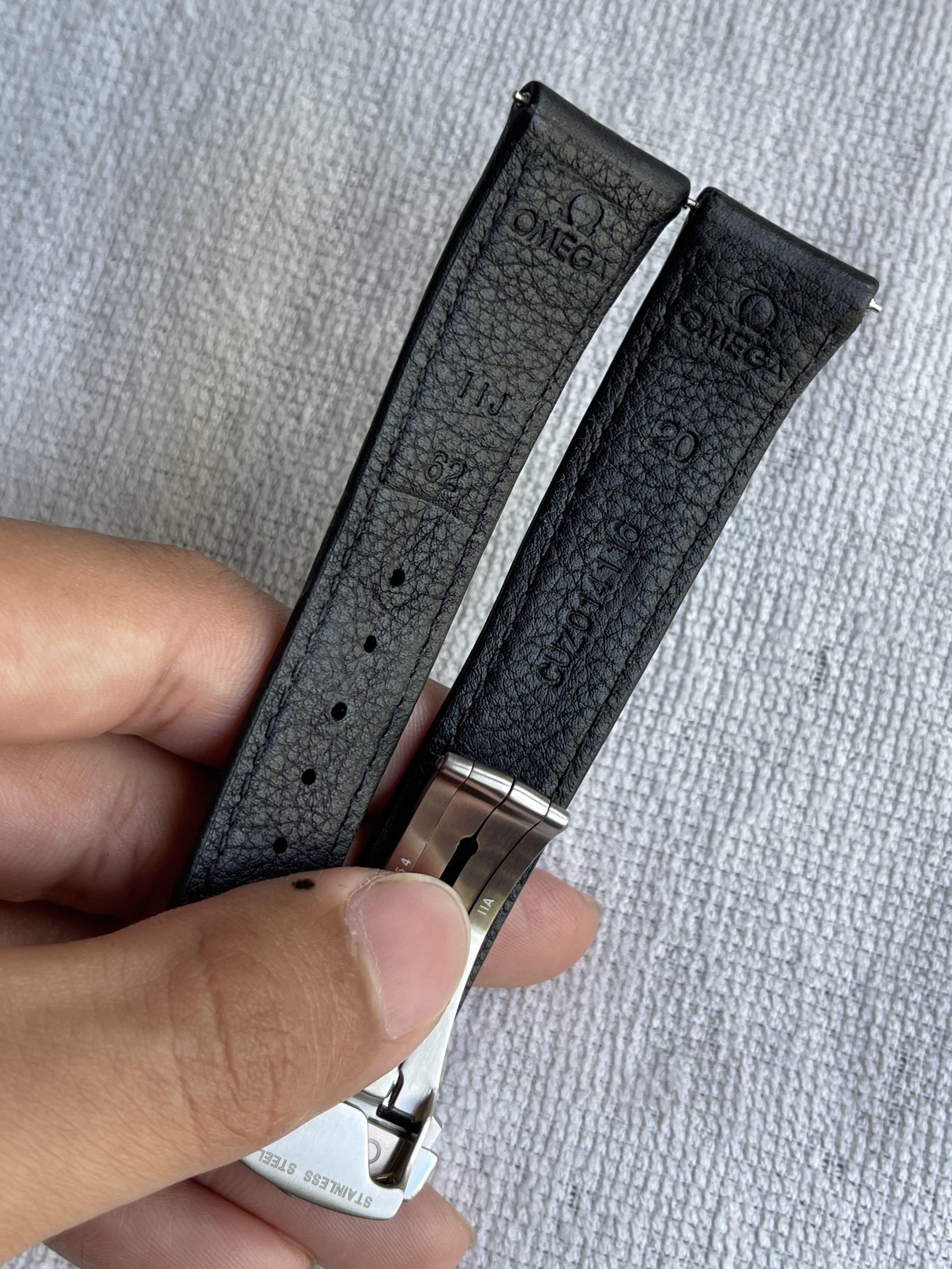 [AUTHENTIC] Omega Strap + Deployant Buckle 20mm for Speedmaster ...