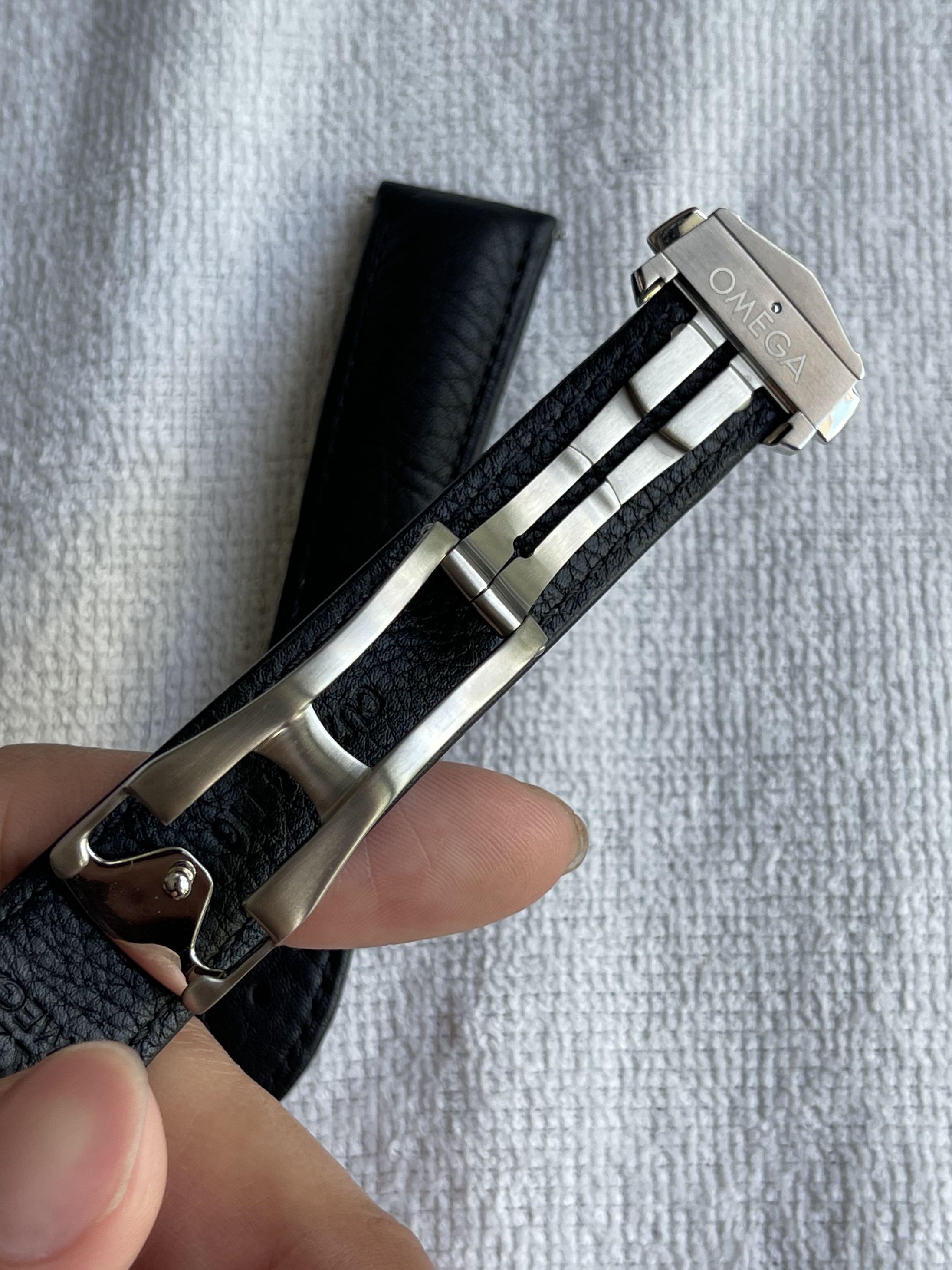 [AUTHENTIC] Omega Strap + Deployant Buckle 20mm for Speedmaster ...