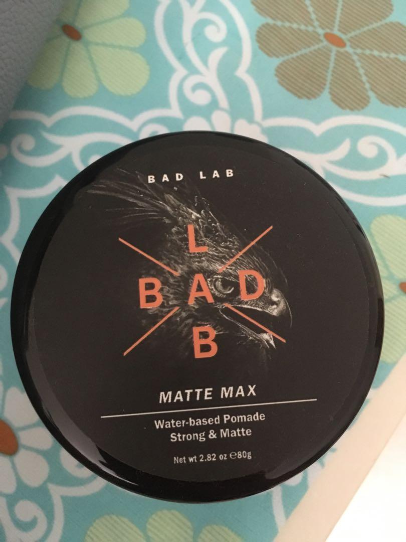 Bad lab matte max water based pomade, Beauty & Personal Care, Men's ...