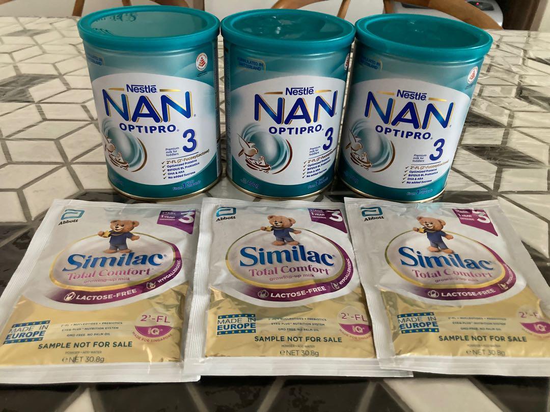 (RESERVED) Brand New Nan Optipro Gro 3 & Similac Total Comfort Stage 3 ...