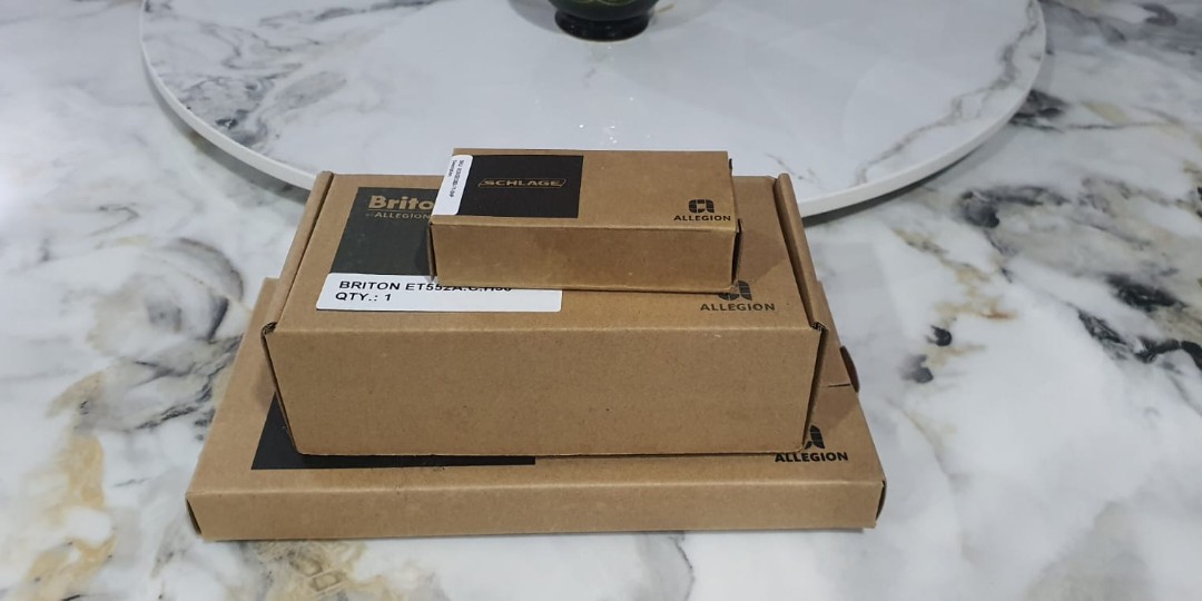 Briton Allegion Door Handle and Lock Set, Furniture & Home Living ...