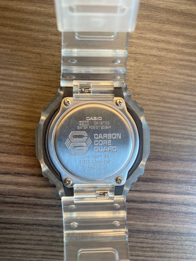 Casio G-Shock GA-2100-1A1 (Strap GA-2100SKE-7A), Men's Fashion, Watches ...