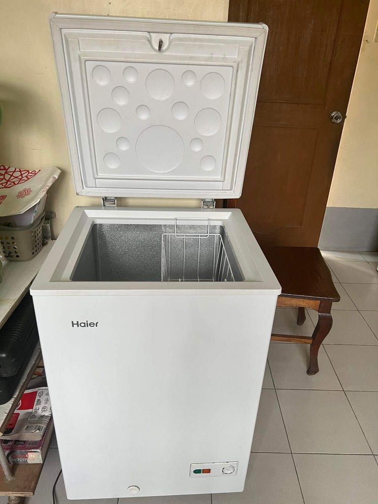 Haier Chest Freezer, Furniture & Home Living, Kitchenware & Tableware ...