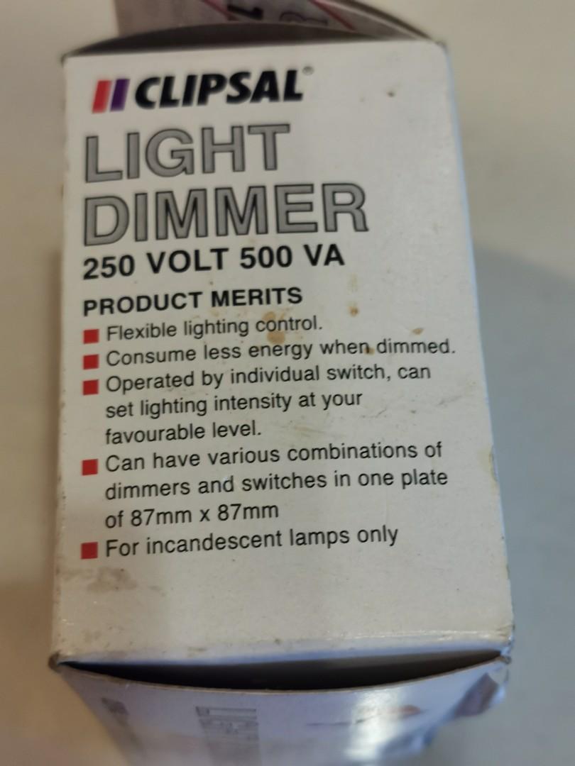 clipsal light dimmer, TV & Home Appliances, Electrical, Adaptors ...