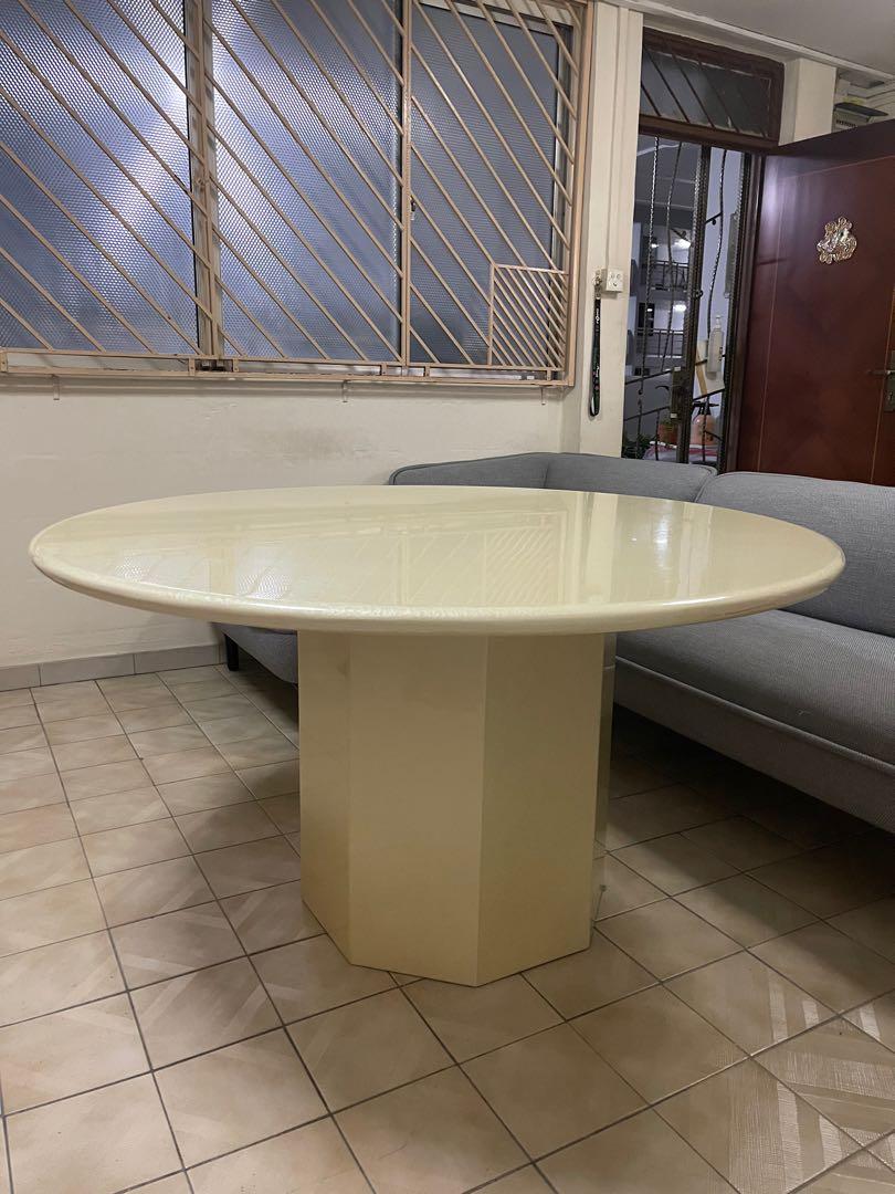 Compressed marble dining table, Furniture & Home Living, Furniture ...