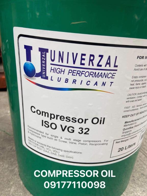 Compressor Oil (ISO VG 32), Commercial & Industrial, Construction ...