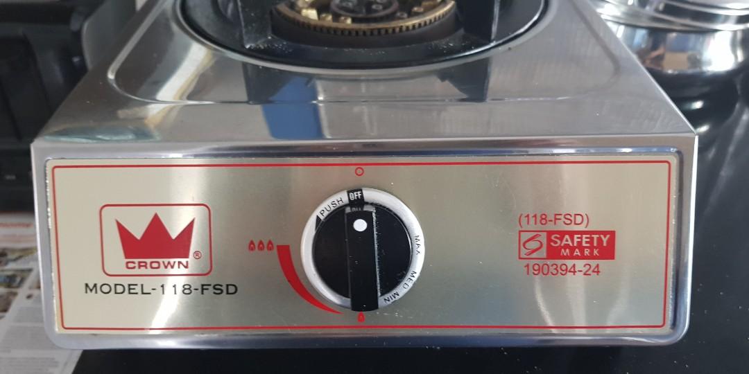 Crown Gas Stove, gas regulator, pipe, TV & Home Appliances, Kitchen ...