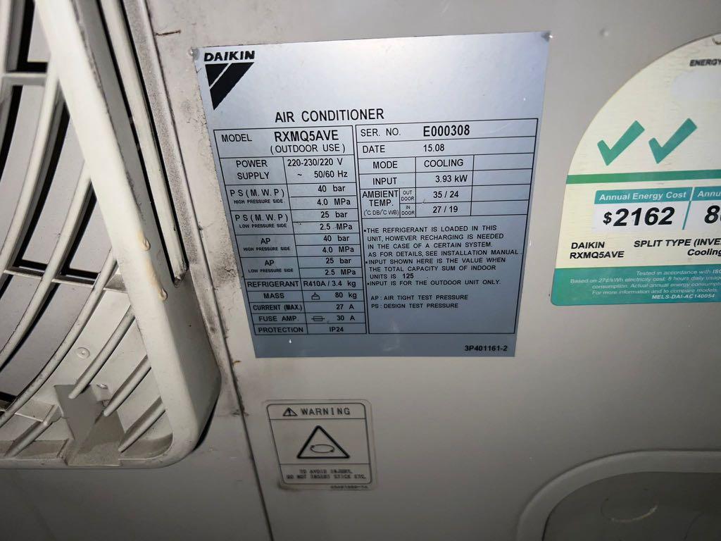 Daikin VRV ducted aircon, TV & Home Appliances, Air Conditioners ...