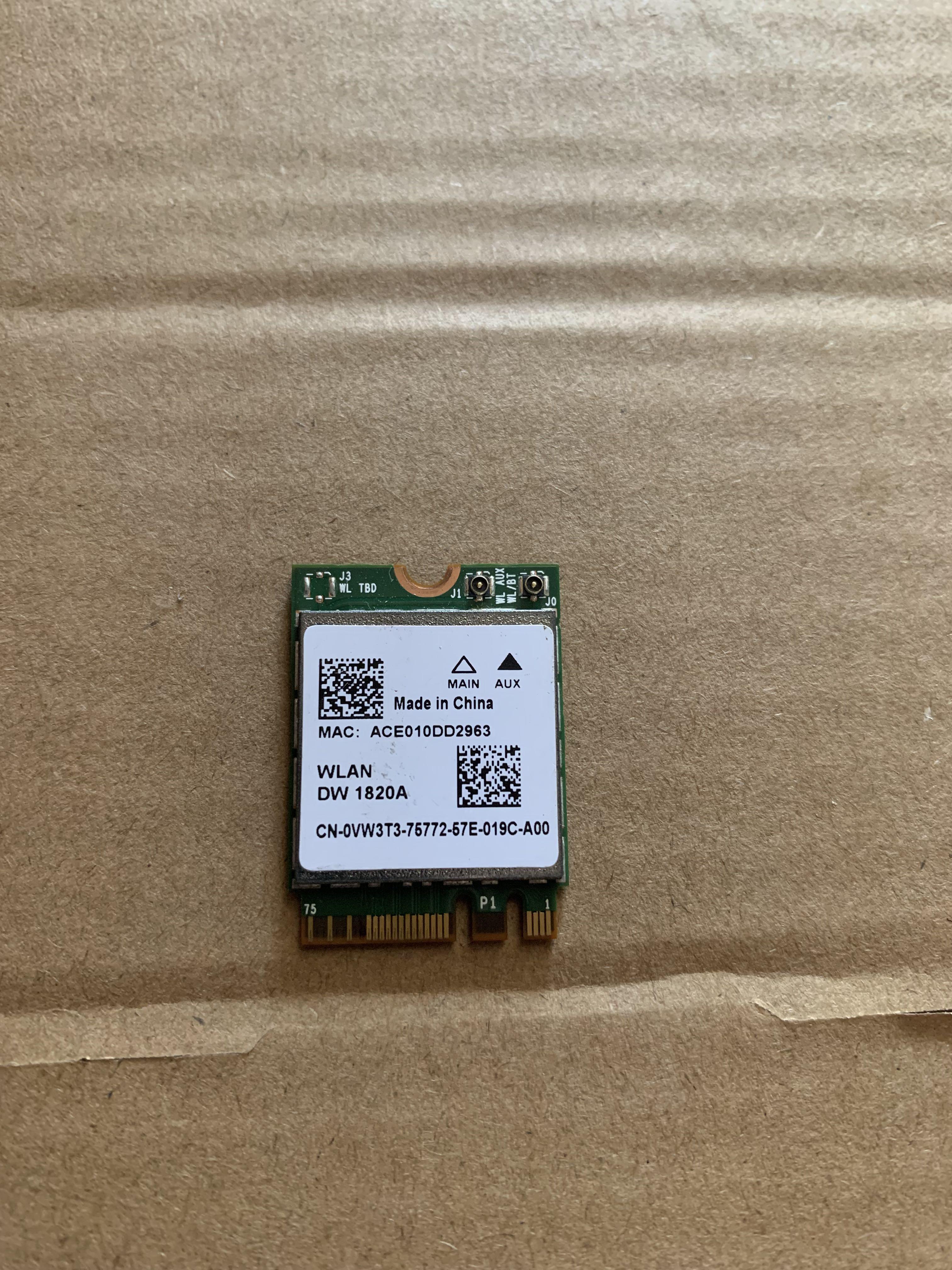 Dell DW1820a WiFi and Bluetooth Card, Computers & Tech, Parts ...