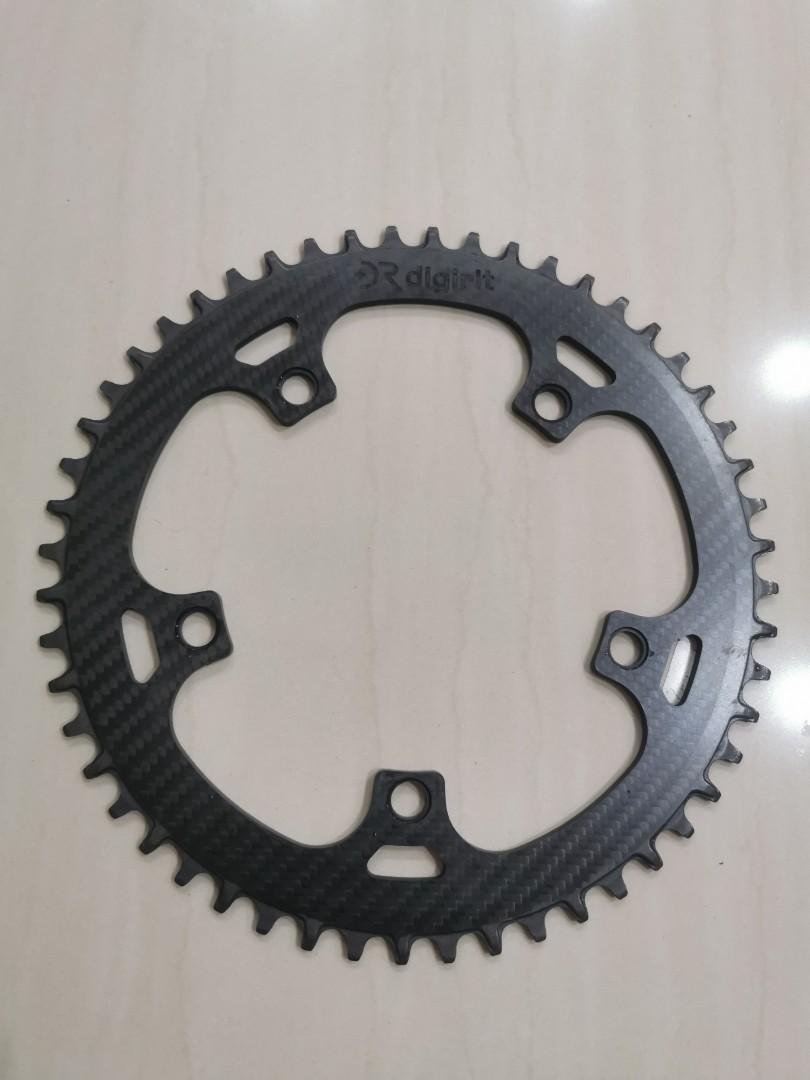Digirit 52T Carbon Fibre Chainring, Sports Equipment, Bicycles & Parts ...