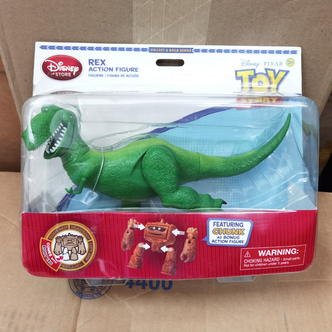 Disney Store Toy Story Rex Action Figure -- 10 1/2'' H -- With Build ...
