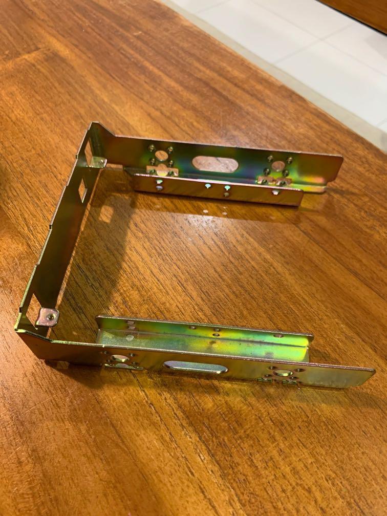 Cpu disk Drive bay converter attachment 5.25” to 3.5”, Computers & Tech ...