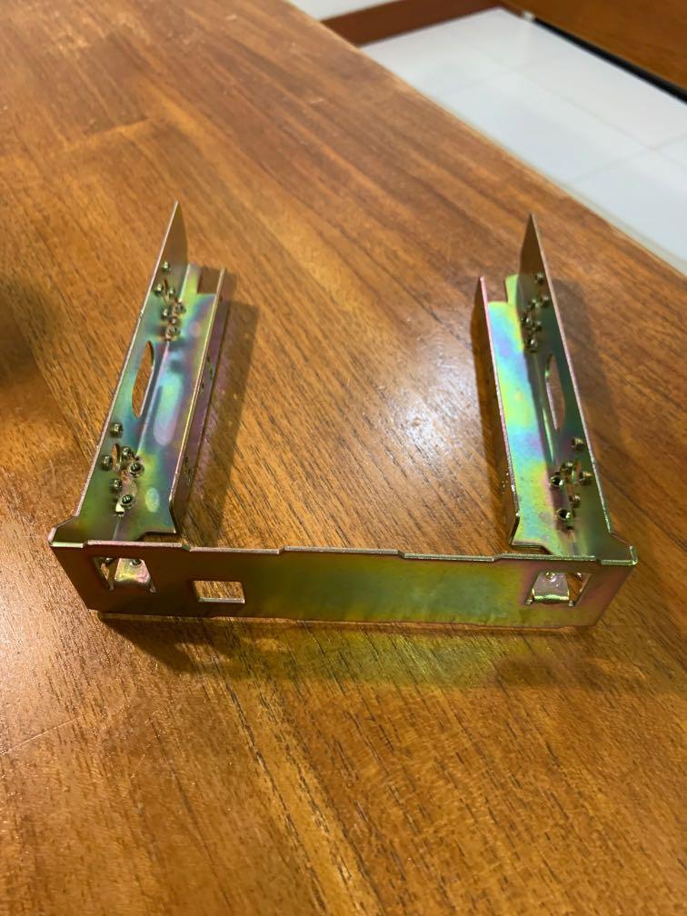 Cpu disk Drive bay converter attachment 5.25” to 3.5”, Computers & Tech ...