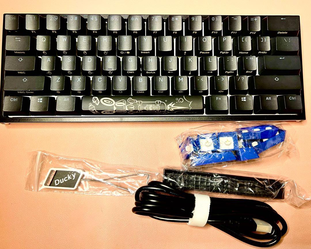 Ducky One 2 Mini V2 RGB LED 60% PBT Double Shot Mechanical Keyboard ...