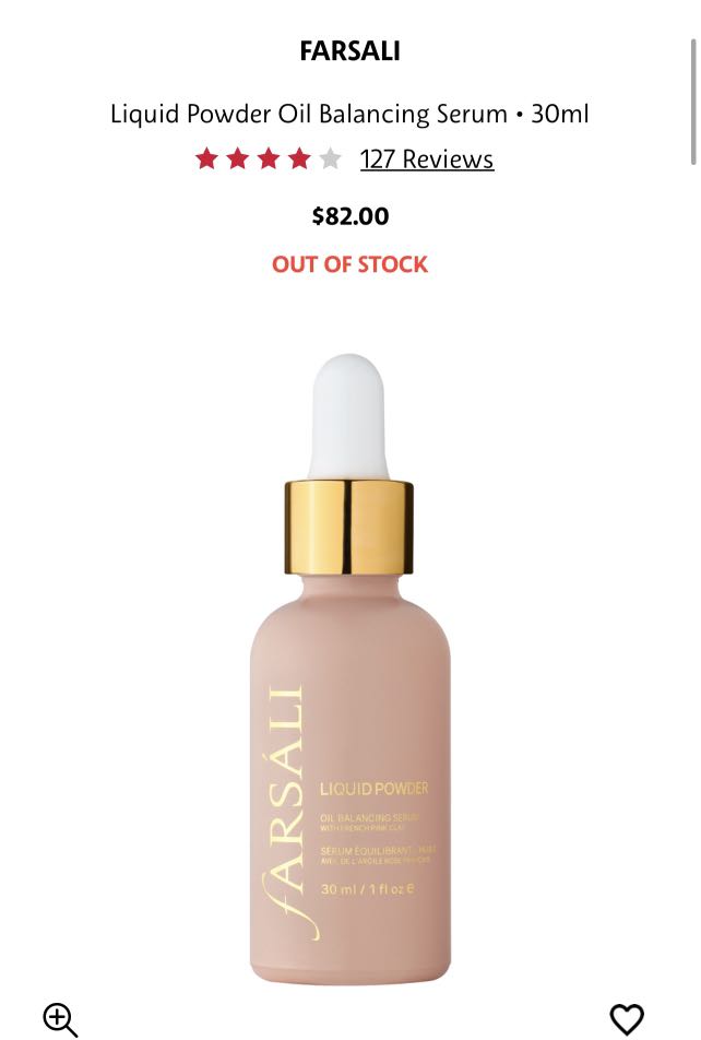 Farsali Liquid Powder Oil Balancing Serum, Beauty & Personal Care, Face ...