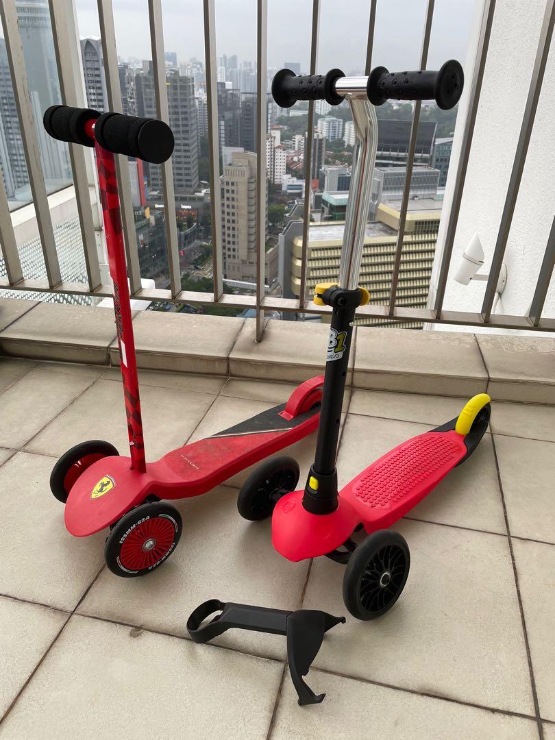 Ferrari and Decathlon 3-wheel Kids Scooter Combo, Sports Equipment ...