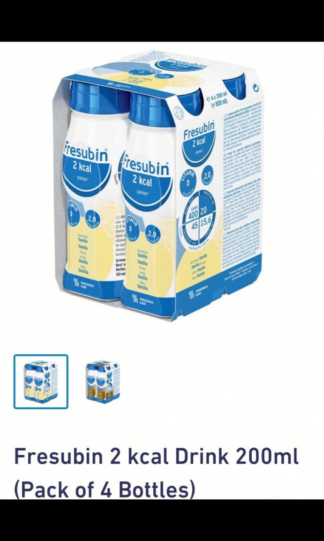 Fresubin 2 kcal Drink 200ml (Pack of 4 Bottles), 2 Flavour, Health ...