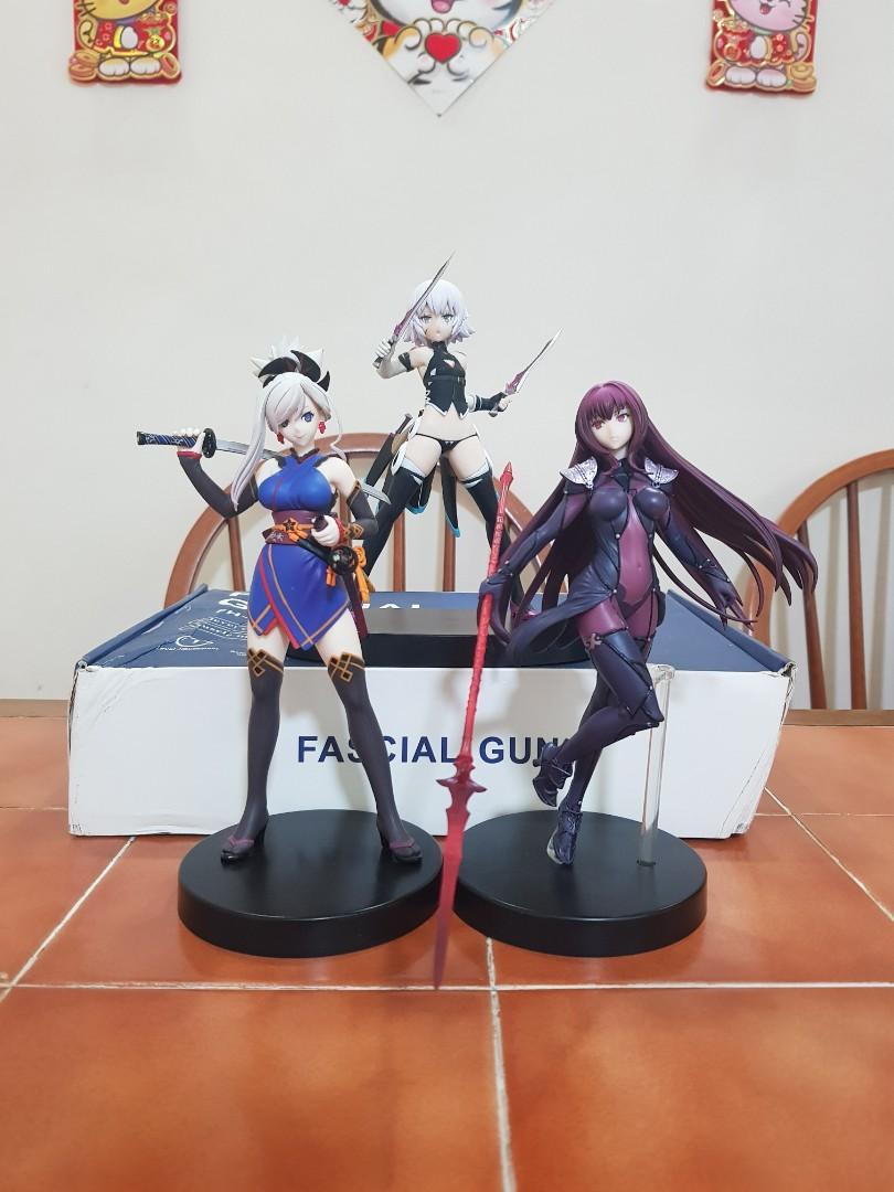 FuRyu FGO Musashi Miyamoto, Scathach & Jack the Ripper Servant Figure ...