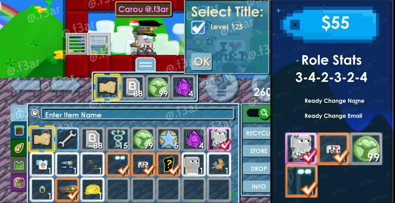 Growtopia Max Level Account, Video Gaming, Gaming Accessories, In-Game ...