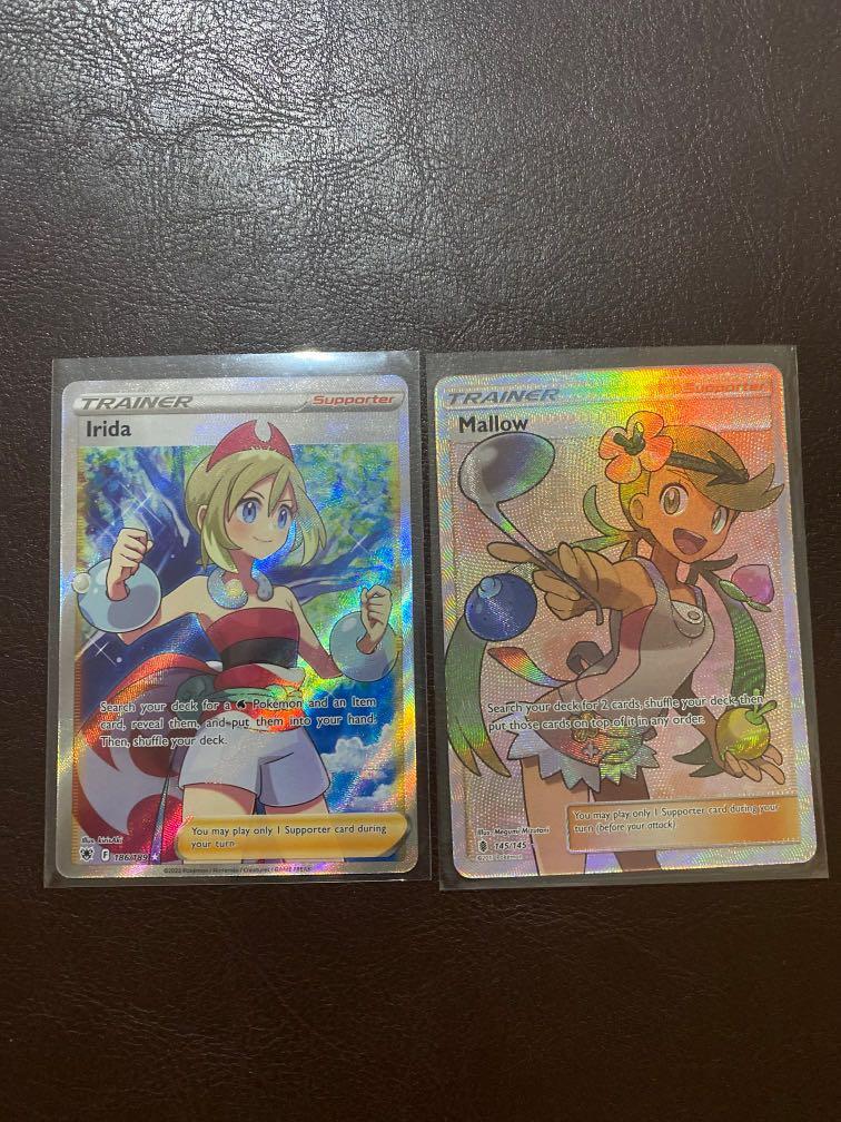 Irida mallow Pokémon card full art trainer, Hobbies & Toys, Toys ...