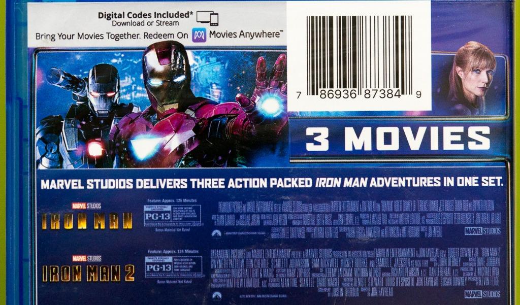 Iron Man 3-Movie Collection Blu-ray, Hobbies & Toys, Music & Media, CDs ...