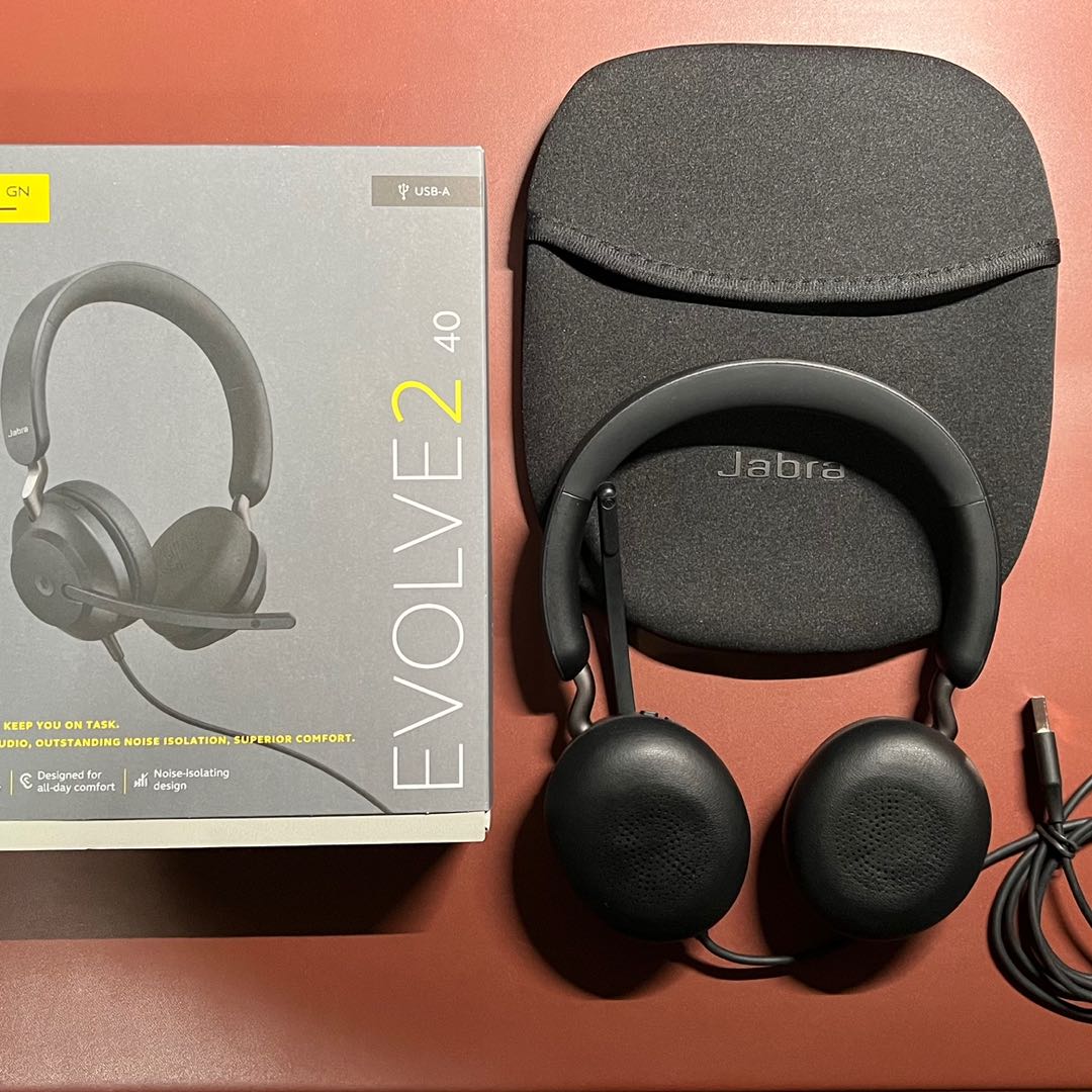 Jabra Evolve2 40 USB A, Audio, Headphones & Headsets on Carousell