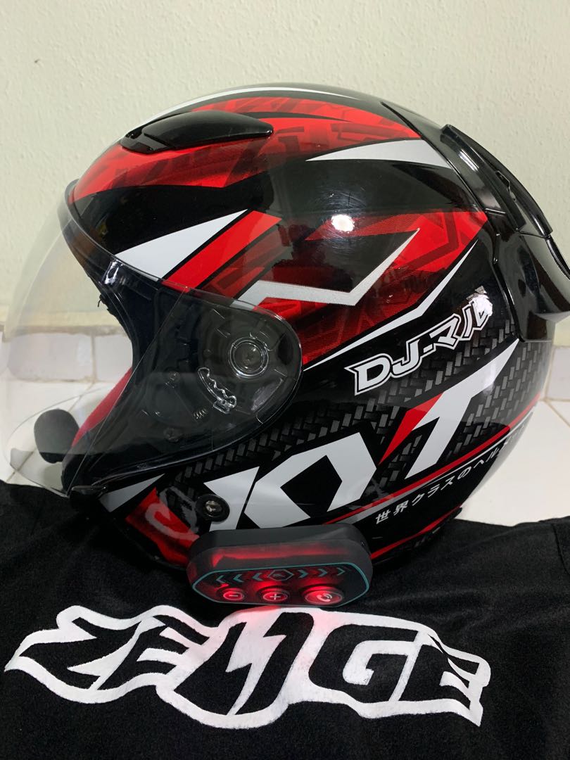 KYT Helmet size XL with the Bluetooth intercom, Motorcycles, Motorcycle ...