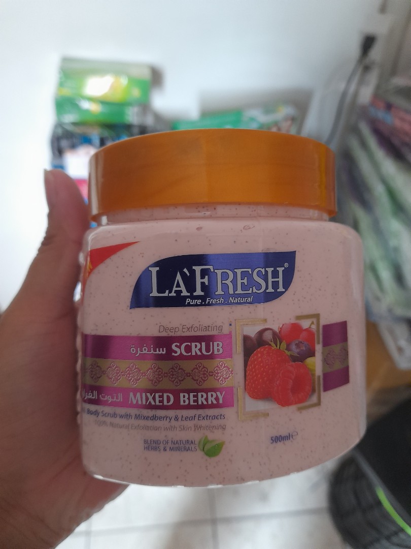 LA FRESH SCRUB 500ml IMPORTED FROM DUBAI, Beauty & Personal Care, Bath ...