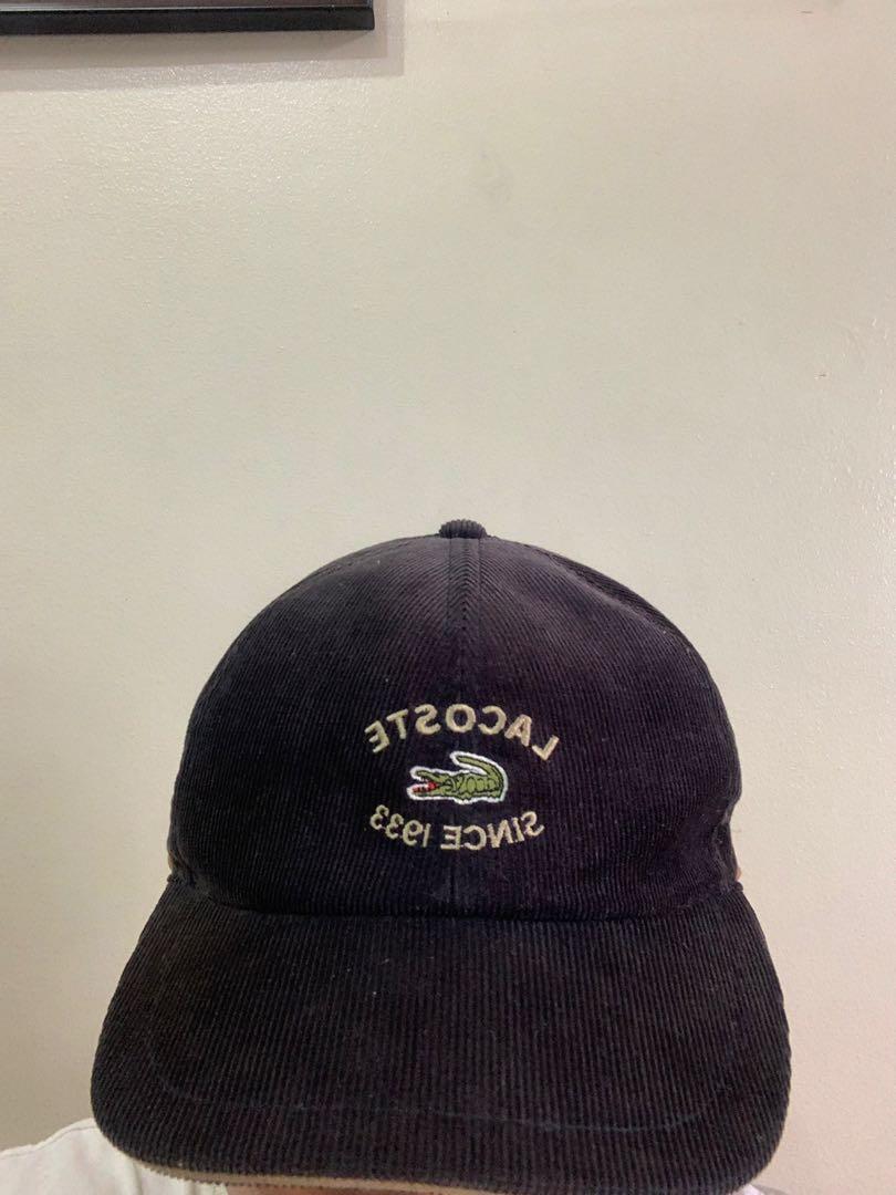 Lacoste Corduroy Hat, Men's Fashion, Watches & Accessories, Caps & Hats on Carousell