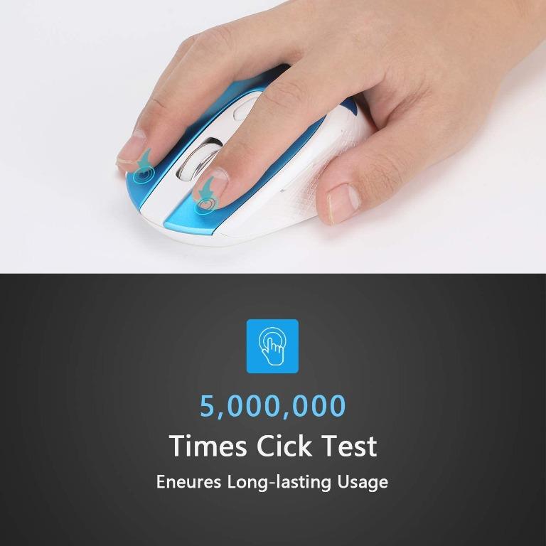 LeadsaiL Wireless Computer Mouse, 2.4G Portable Slim Wireless Mouse ...