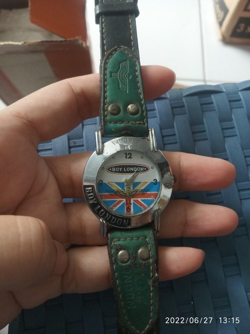 Jam Tangan Vintage Klasik Boy London Original, Fesyen Pria, Jam Tangan ...